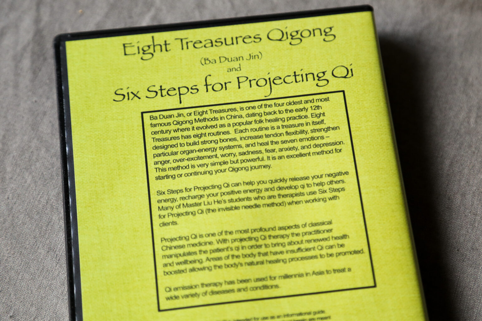 Eight Treasures Qigong (Ba Duan Jin) and Six Steps for Projecting Qi ...